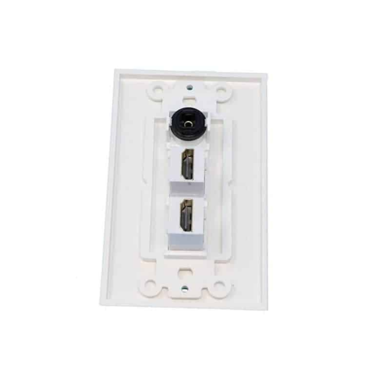 EVI-Networks CAT6 UTP Keystone Jack Face Plates - Techsoko