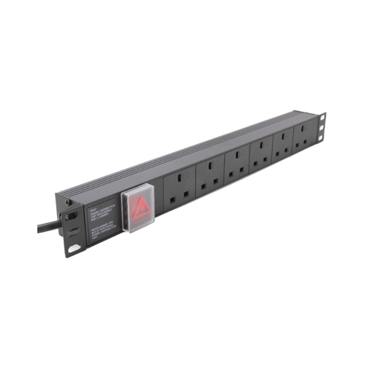 EVI-Networks PDU 6 UK Sockets Power Distribution Unit - Techsoko